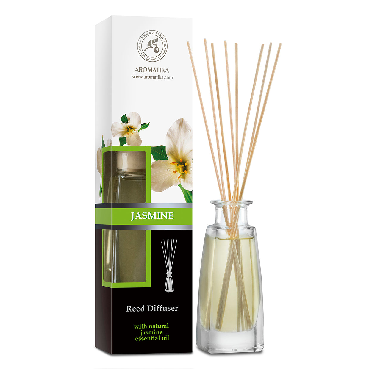 Reed diffuser Jasmine | Aromatika Reed Diffuser