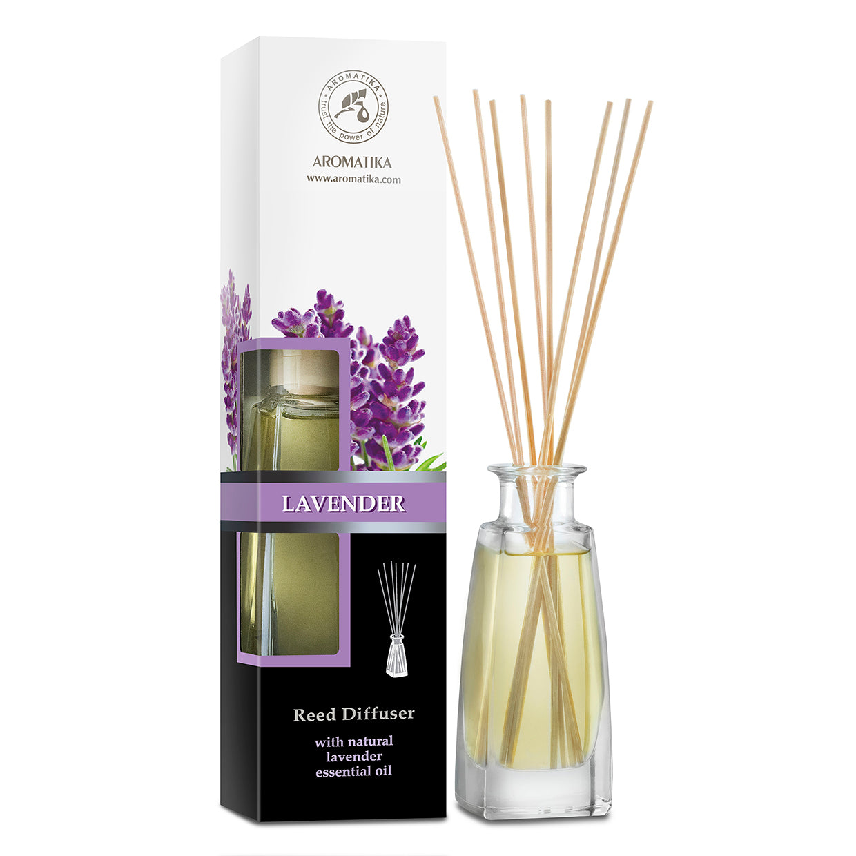 Reed Diffuser Lavender | Aromatika Reed Diffuser